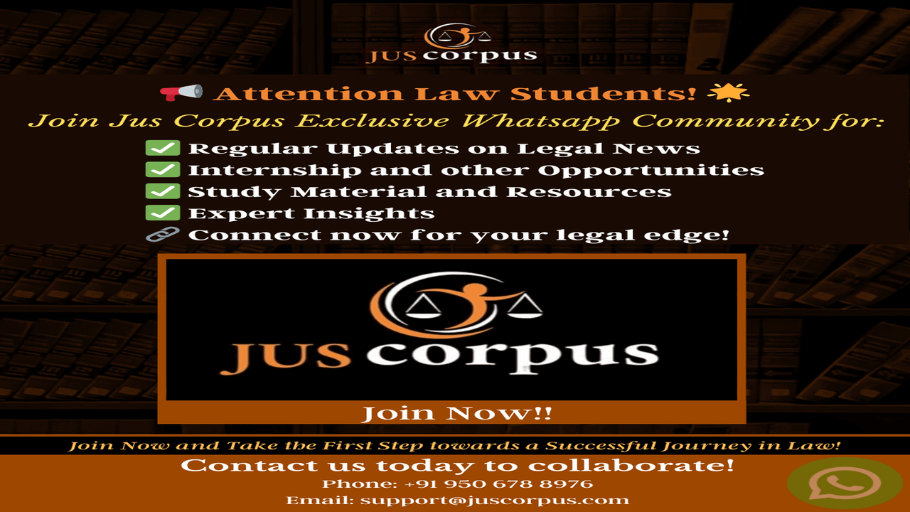 INTERNSHIP OPPORTUNITY AT JUS CORPUS (APPLY BY OCT 30) - Jus Corpus