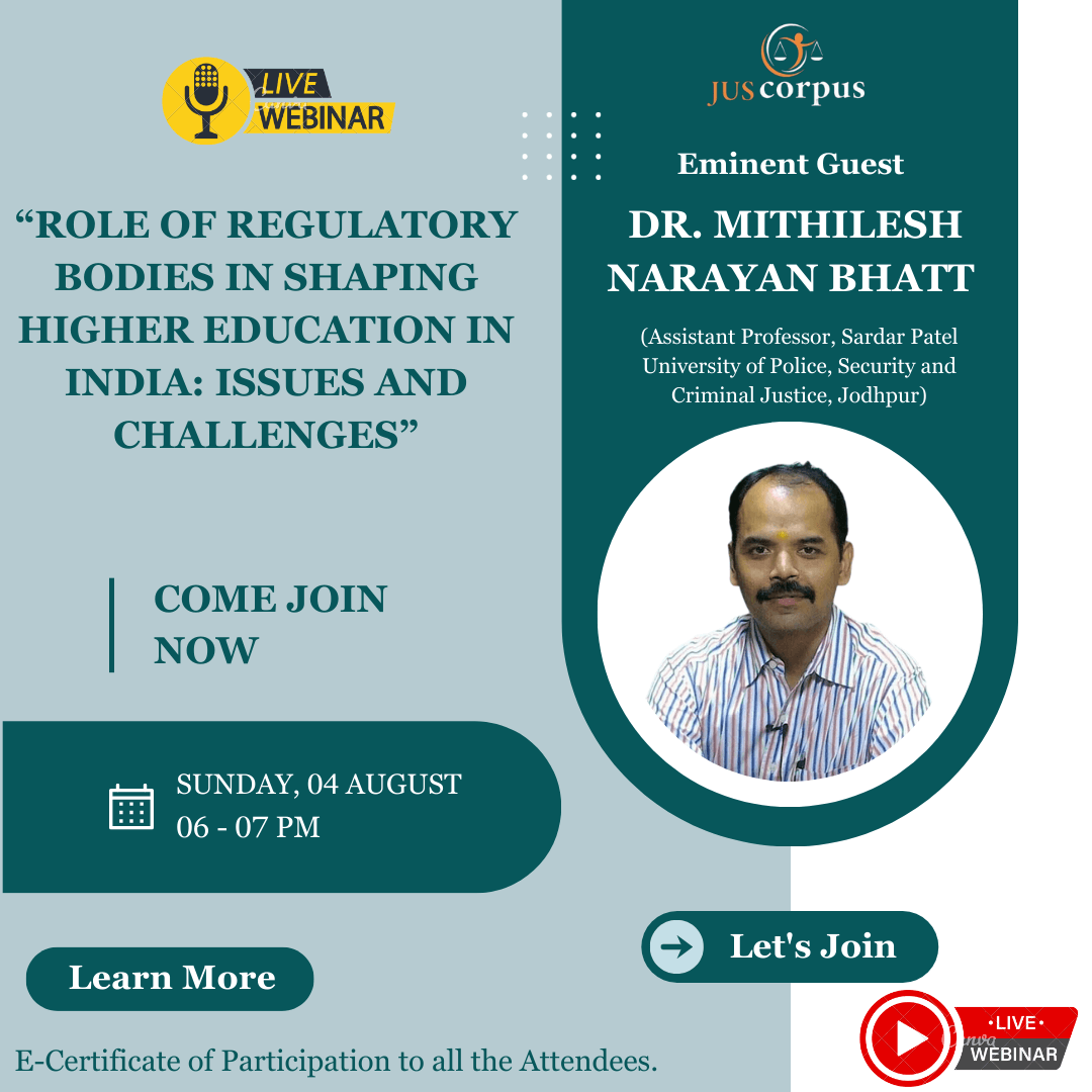 Jus Corpus - India's Highest Indexed Law Journal