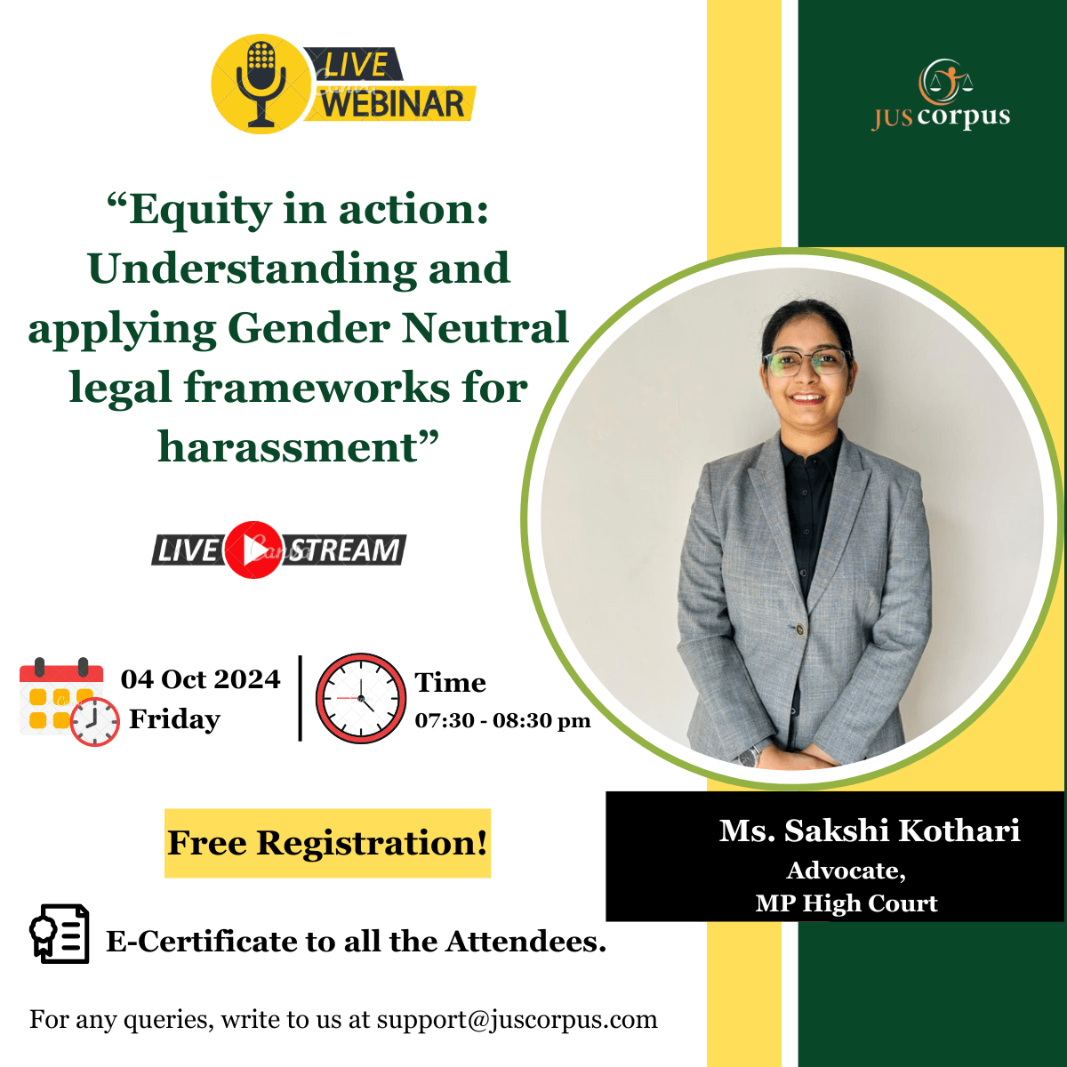 SESSION ON “EQUITY IN ACTION: UNDERSTANDING AND APPLYING GENDER NEUTRAL ...