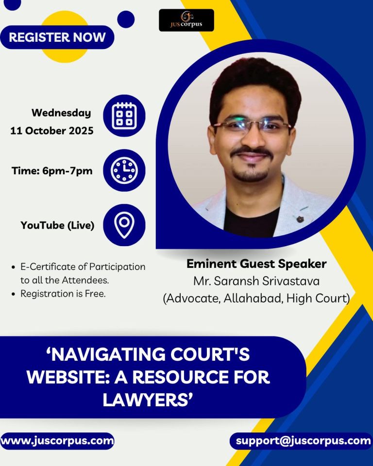 SESSION ON “NAVIGATING COURT'S WEBSITE: A RESOURCE FOR LAWYERS” BY JUS ...